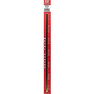 K&S 9843 Brass Strip, 1.0mm Thick x 6mm Wide x 300mm Long, 3 Pieces, Made in The USA