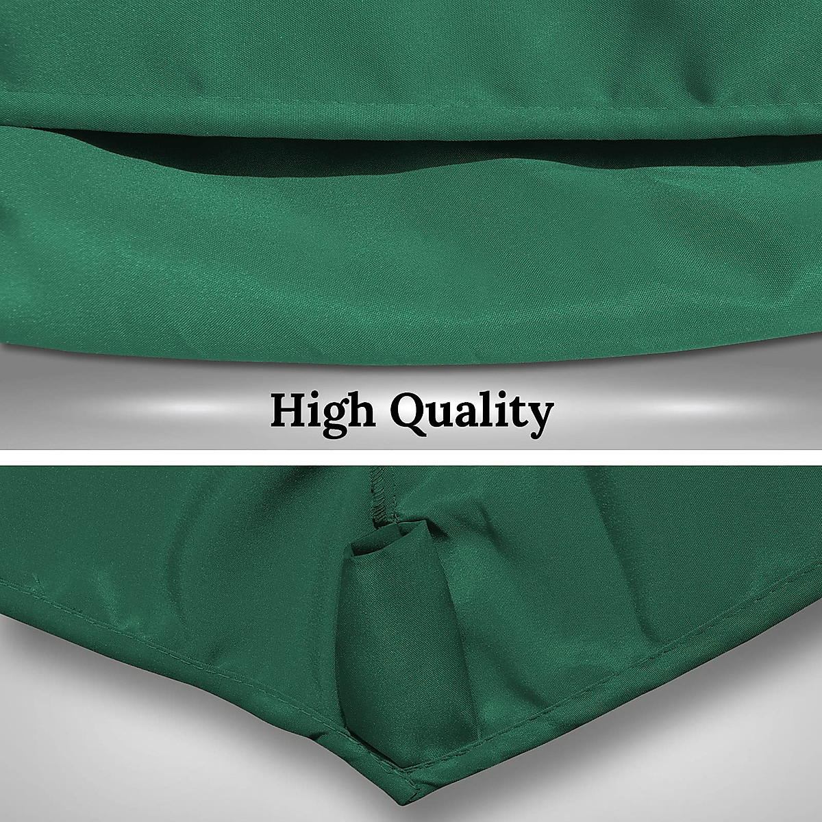 Benefit-USA Replacement Umbrella Canopy for 10ft 8 ribs cantilever hang patio umbrella (Canopy Only) (Green)