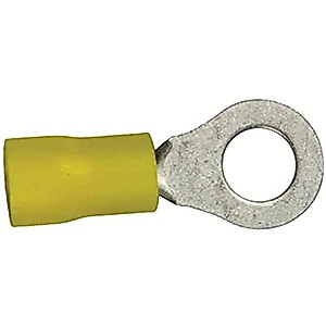 WirthCo 80859 12-10Awg 5/16" Vinyl Ring Terminal- 25 Pcs