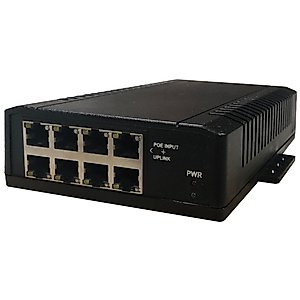 Tycon Systems TP-SW8-NC 8 Port High Power POE Switch - 12-56V