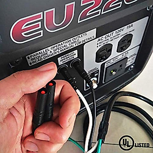 Atima 66 inches Generator Accessories 2000-Watt Parallel Cable Apply to Honda Generator EU2200i EU2200i Companion EU2000i EU2000i Companion EU1000i EU3000i Handi