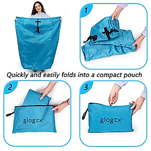 Glogex Stroller Travel Bag for Airplane, Gate Check Stroller Bag, Durable, Lightweight, Waterproof, with Carry Straps, Easy to Transport