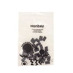 Honbay 30PCS Black Rubber USB Port Cover Anti Dust Protector
