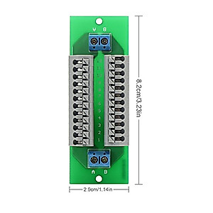 PCB008 1X 12 Position Prewired Power Distribution Board Block 2 Inputs 2 x 13 Outputs for DC AC Voltage New
