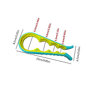 Multi-Purpose Adjustable Rubber Strap Wrench Opener, Easy Open Jar Openers Tighten Bottle Jar Can Opener for Weak Hands, Elderly and Arthritis Sufferers (2 Pack)