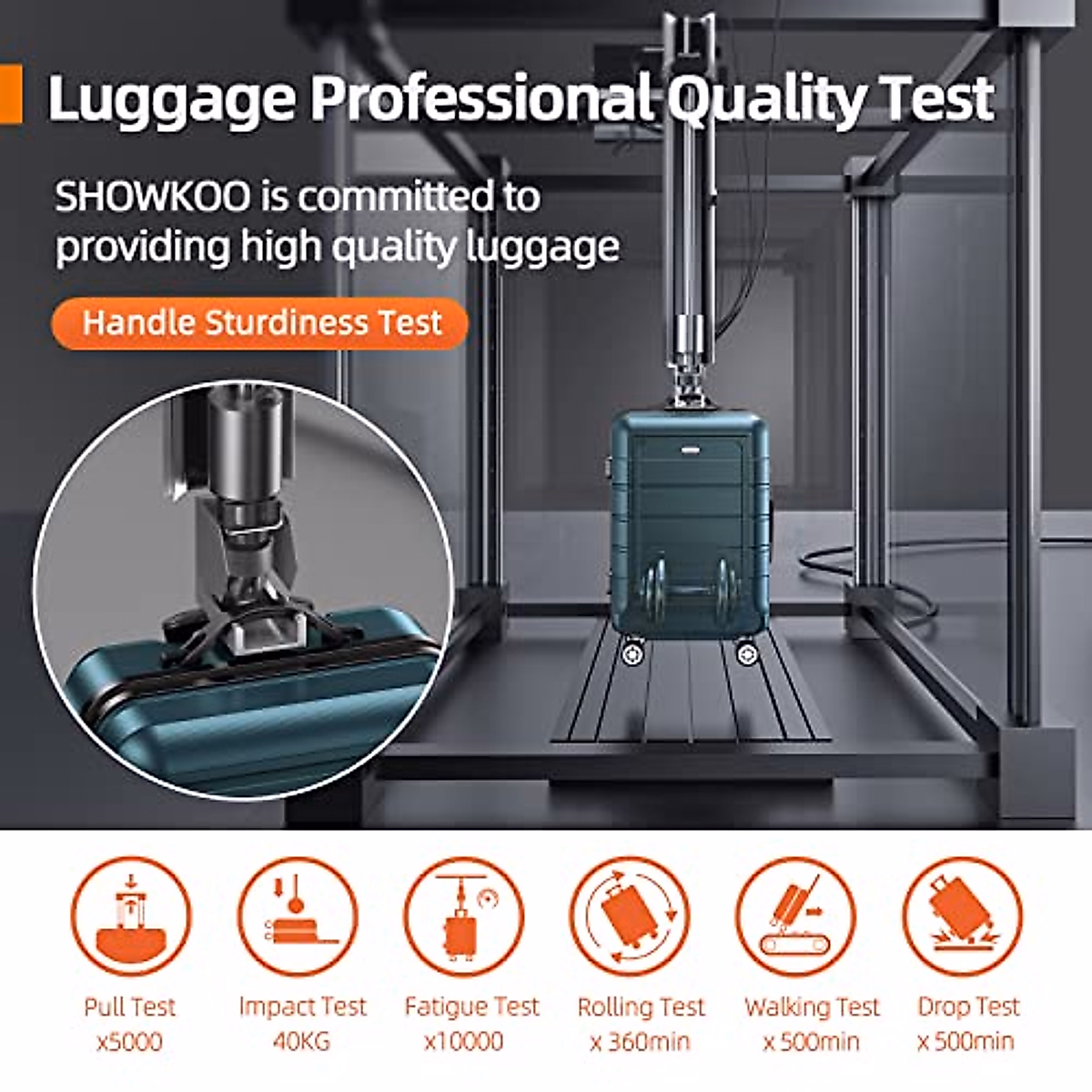 SHOWKOO Luggage PC+ABS Durable Expandable Hardside Suitcase with Double Spinner Wheels TSA Lock 24-Inch, Armygreen