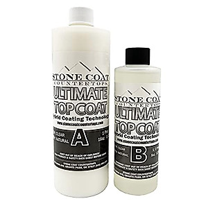Ultimate Top Coat Epoxy (Natural Matte Finish) - DIY Epoxy Resin Kit with Extra Scratch Resistance and UV Resistance for Protecting Your Surface! (Stone Coat Countertops) (Natural Matte Finish)