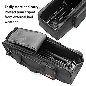TORIBIO Tripod Carrying Case, 60"x10.2"x10.2"/155x26x26cm Water Resistant Lightweight Multifunctional Tripod Case Bag Padded Heavy-Duty Suit for Lights, Speakers, Cameras, Booms, Microphone Stands