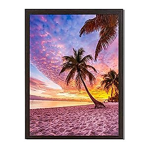 Nohouis Diamond Painting Picture Frames 12x16,for 13 x 17 in/35 x 45cm 5D Diamond Painting Art Kits Diamond Painting Pictures or Photos,Black Natural Solid Wood Wall Hanging Picture Frame
