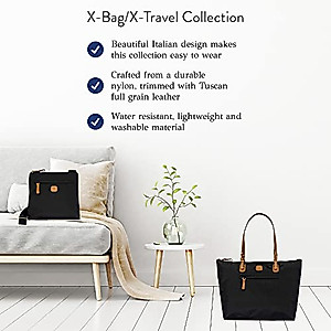 Bric's Sportina X-Bag - Large Tote Bag - 3-Way Shopper Shoulder Bag - Designer Handbag for Travel and Work, Black