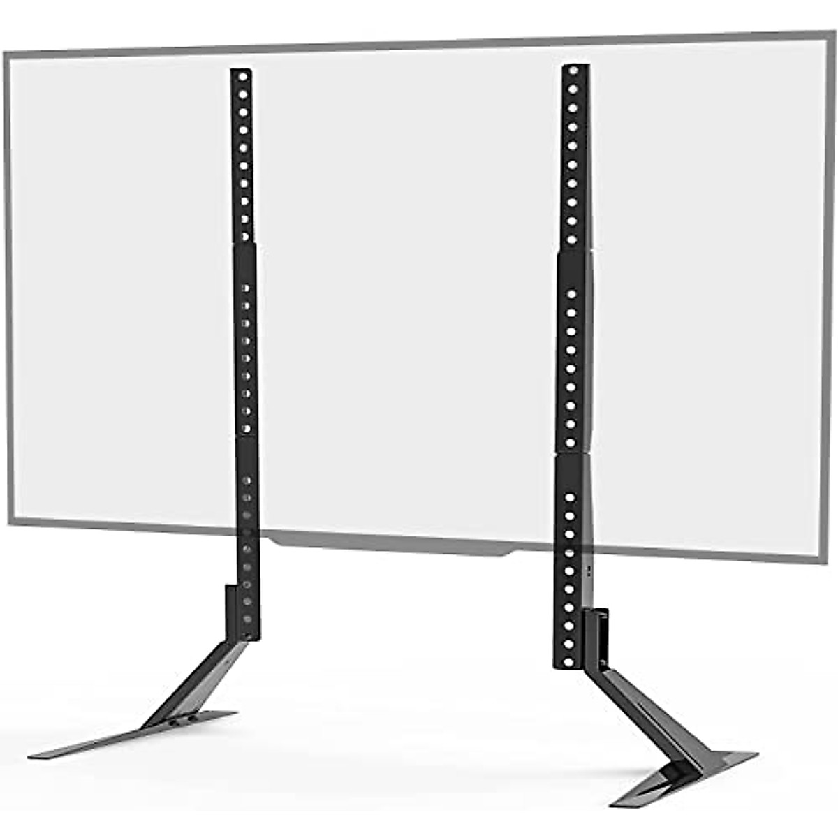 WALI Universal TV Stand, TV Legs for Most 27 to 85 inch LCD Flat Screen TV, Mounting Holes up to 1000 by 800mm, 27 to 85 inch (TVS004), Black
