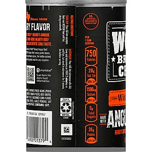 WOLF BRAND Angus With Beans Chili, 15 oz.