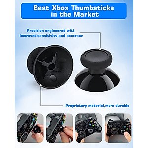 Replacement Lb Rb Bumper Button for Xbox Series X Controller,Replacement Bumper & Thumbsticks for Xbox Series X Controller,LB RB Buttons & Joysticks Replacement Parts for Xbox Series X Controller
