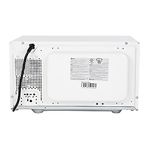 Avanti MT9K0W Microwave Oven 900-Watts Compact with 6 Pre Cooking Settings, Speed Defrost, Electronic Control Panel and Glass Turntable, White