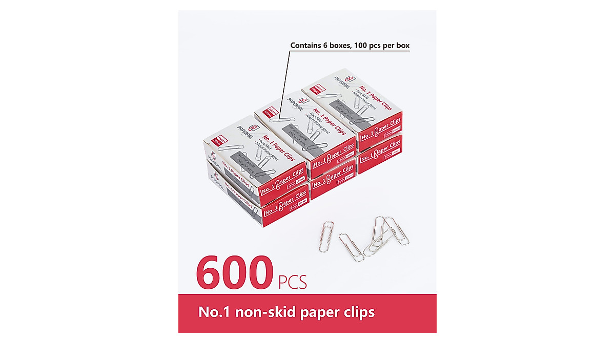 Durable Nonskid Paper Clips - Heavy Duty Office & School Supplies