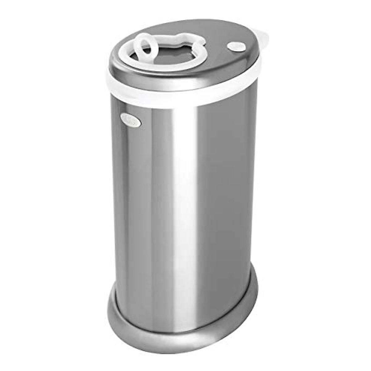 Ubbi Steel Odor Locking, No Special Bag Required, Money Saving, Awards-Winning, Modern Design Registry Must-Have Diaper Pail, Chrome