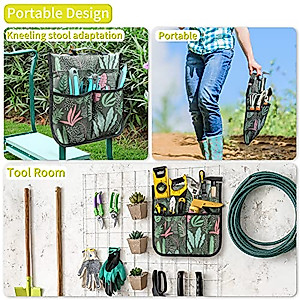 Asgens Garden Kneeler and Seat Stool with Large Tool Pocket and Soft Kneeling Pad Heavy Duty Garden Foldable Bench for Gardening Lovers
