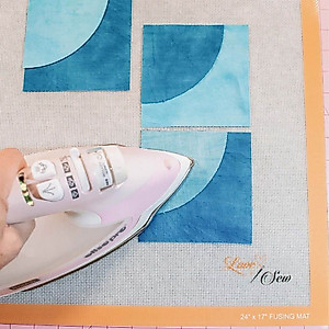 Love Sew Appliqué Precision Fusing Mat - Non-Slip mat with See-Through Design for Appliqué Creations (24 x 17)