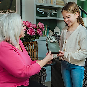 EFYTAL Gifts for Grandma, Sterling Silver Triple Heart Necklace for Mom & Granddaughter, Grandmother Mothers Day Gift
