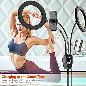 SEBIDER Dual 36W 6500K LED Ring Light with 73" Extendable Tripod Stand & Phone Holder, Portable Light Rings Used for YouTube Video/Selfie/Live Stream/Makeup/TikTok