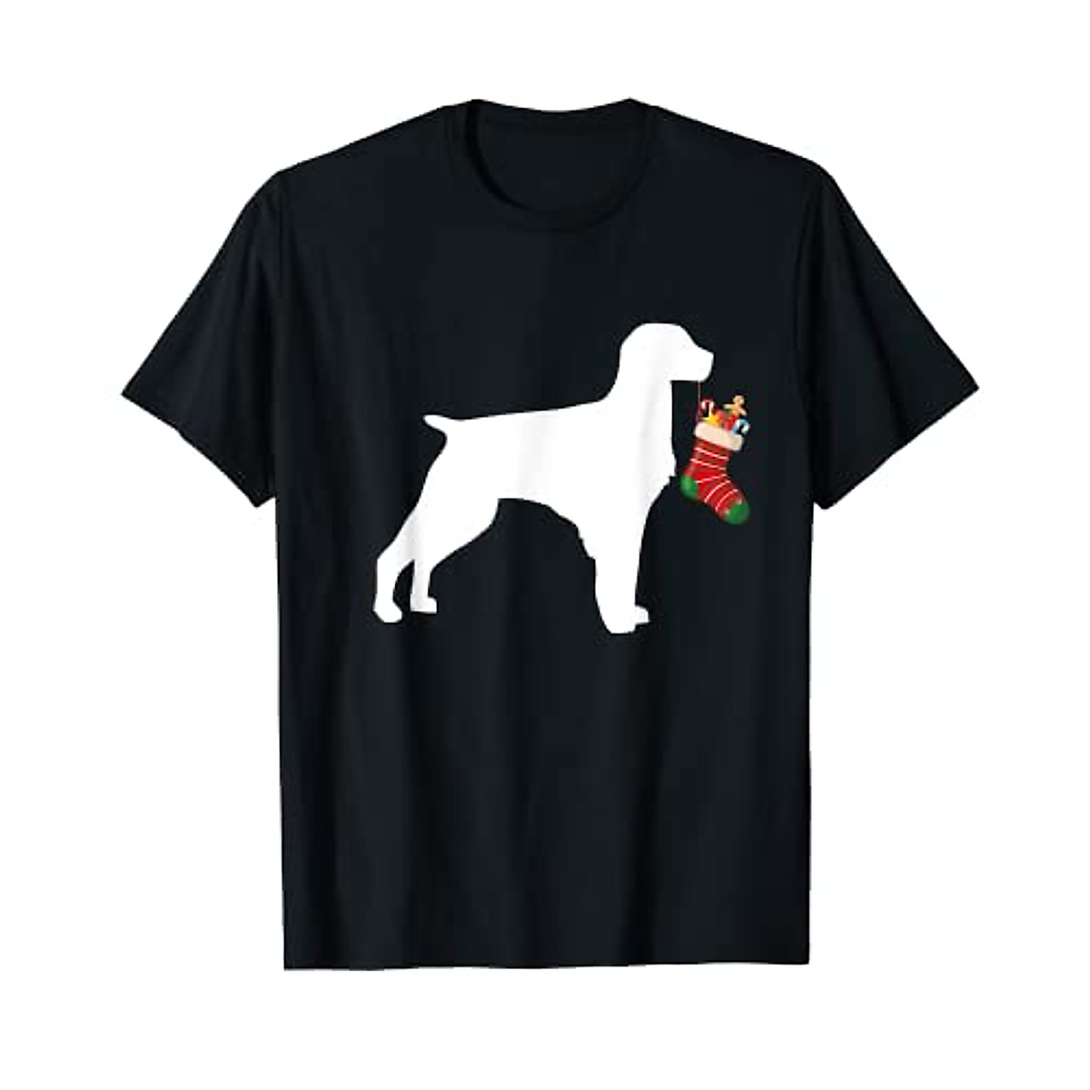 Brittany Christmas Stocking Stuffer Dog T-Shirt