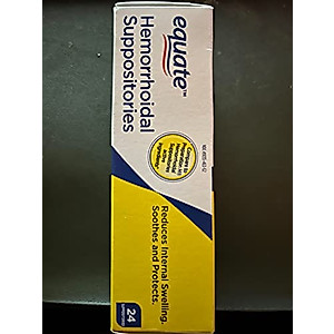 Equate Hemorrhoidal Suppositories 24 Ct by Equate