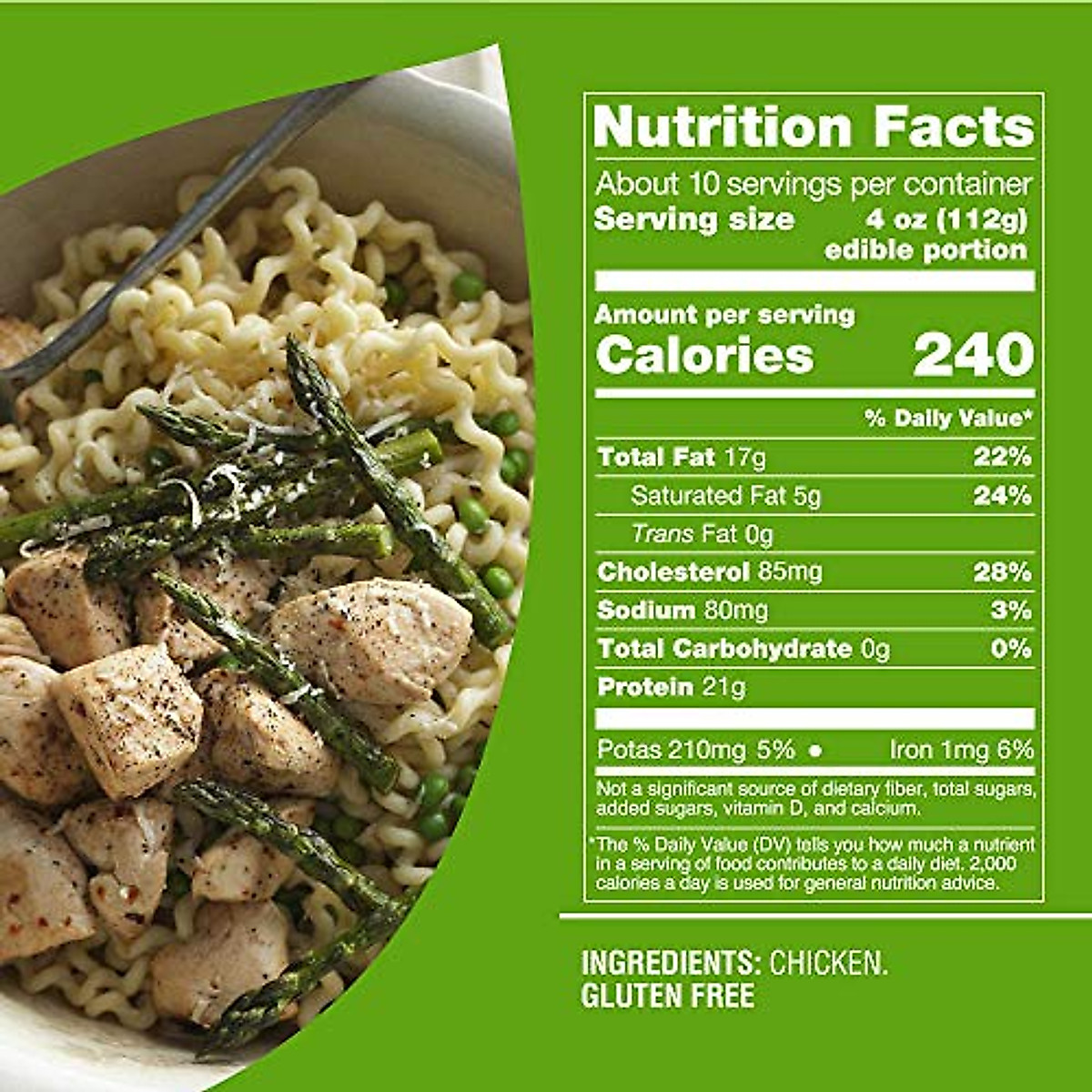 Just Bare® Natural Fresh Whole Chicken | Antibiotic Free | Bone-In | Without Giblets & Neck | 4.0 LB