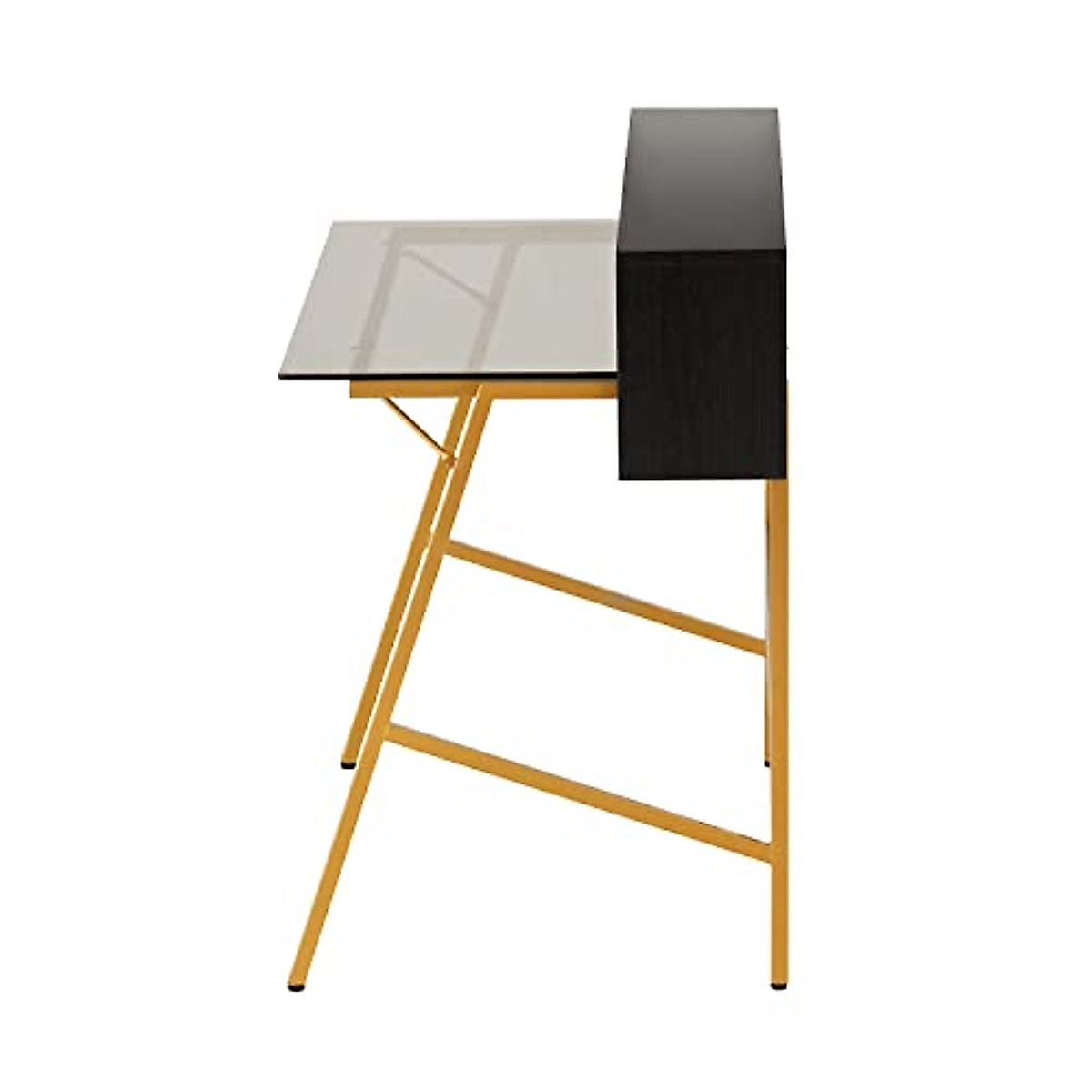 Techni Mobili Home Office, Gold Writing Desk, ONE Size