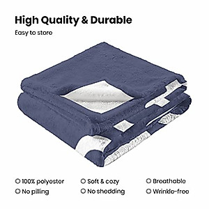 Carwayii Papa Blanket Gifts for Dad, Fleece Blanket Gifts for Father from Daughter, Son, Wife,Girlfriend, Flannel Throw Blanket Gift for Birthday, Fathers Day 50''X60''