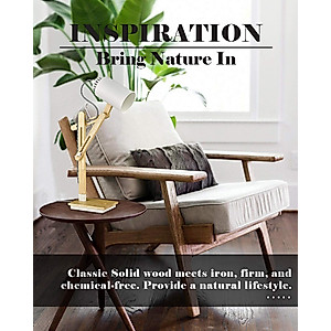 ELYONA Wireless Charging White Desk Lamp, Touch Control Rubber Wood Table Lamp with USB Charging Port, Swing Arm Reading Task Lights for Office, Dorm, Living Room Bedroom, Farmhouse, Bulb Included