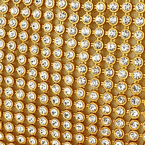 Women's Evening Bag Rhinestone Purse Handbags Triangle Style Chain Clutch Purse Bag Sparkly Party Prom Wedding Purse (Gold)