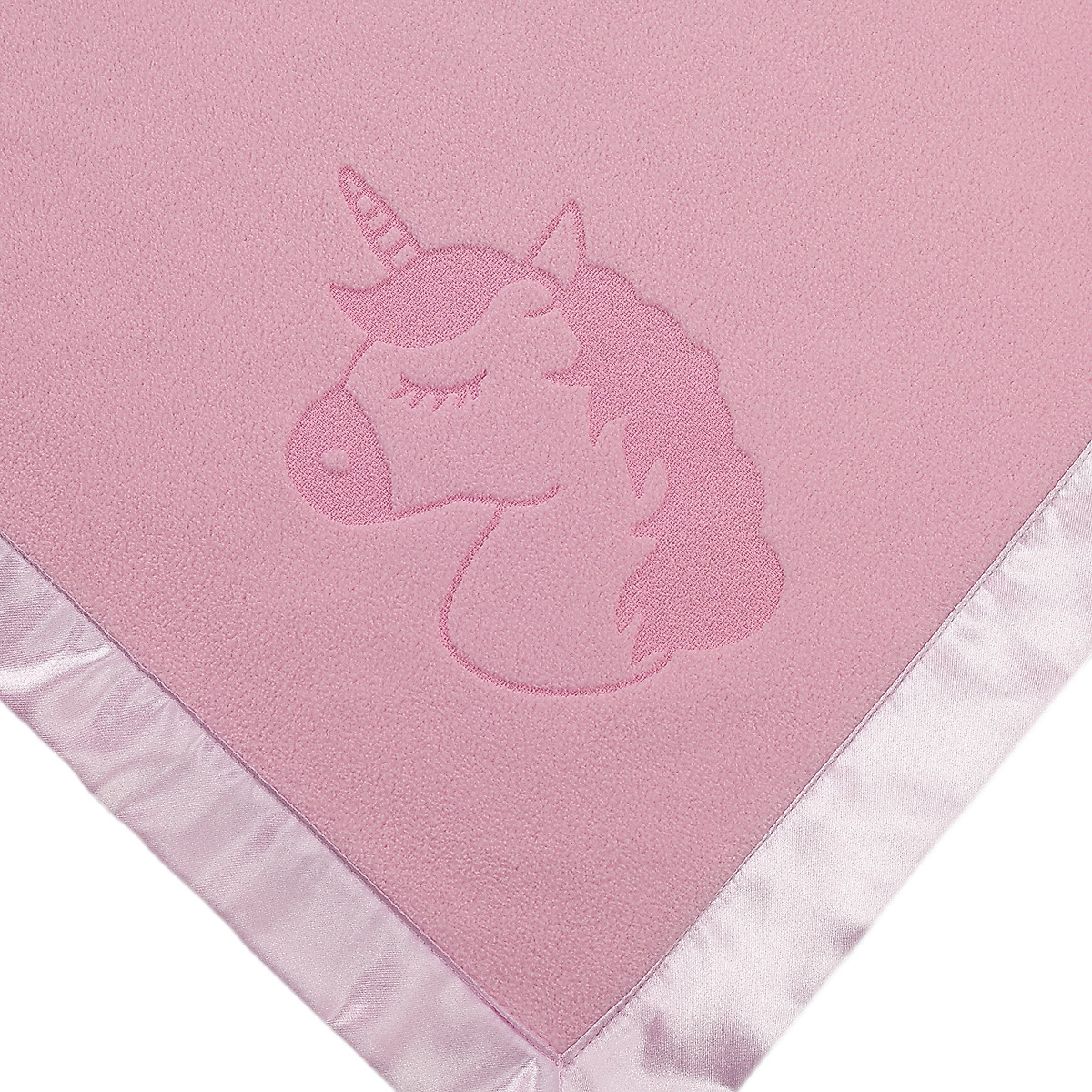 Custom Catch Personalized Unicorn Baby Blanket - Gift for Girl - Newborn or Infant - Pink