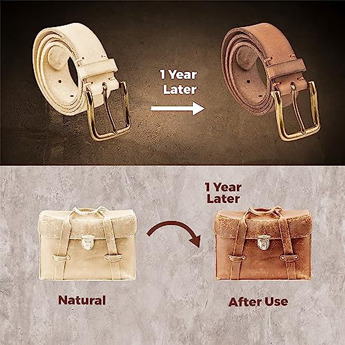 ELW Leather Blank Belt | 3-4 Oz. (1.2-1.6mm) Thickness | Size: 1-1/4"x40" (3.175x101cm) Cowhide Vegetable Tanned | Full Grain Strip, Strap | Ideal for DIY Belts for Tooling, Crafting & Stamping