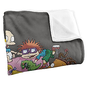 Rugrats Blanket, 36"x58" Rugrats Chair Silky Touch Super Soft Throw Blanket