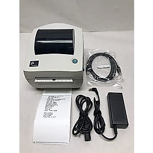 #S6B Zebra LP2844 Printer 2844-20301-0031 W/New Adapter USB Power Cables & Print