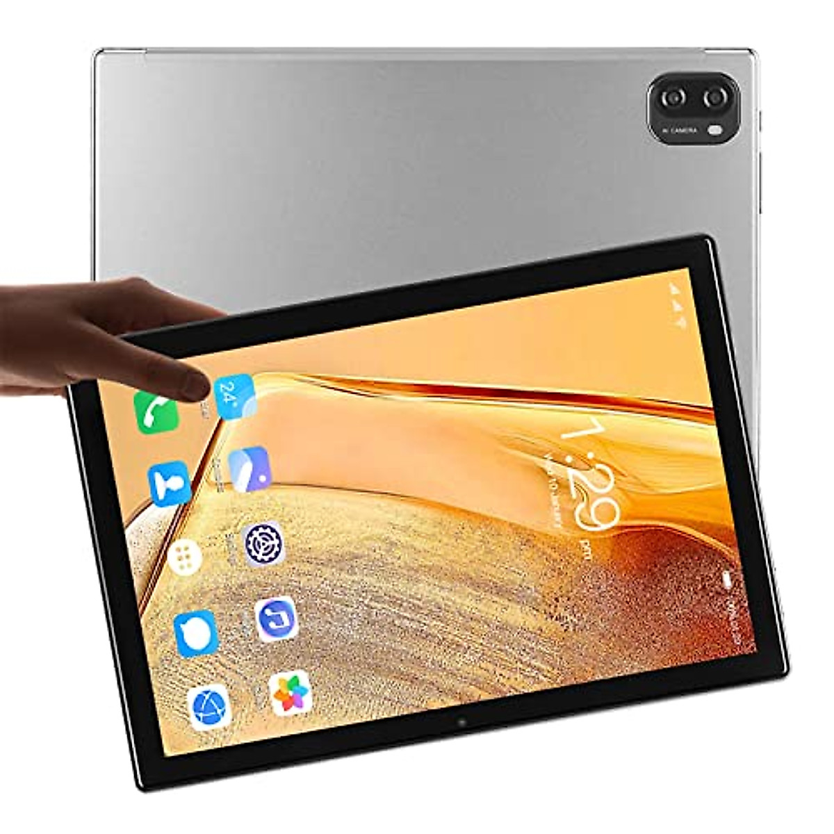 HEEPDD Tablet, 2 in 1 8 Core CPU 4G Network 8GB 256GB Support 10.1 Inch Tablet 7000mAh (US Plug)