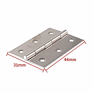 Hinges 20pcs Hinges, Door Hinges, Stainless Steel Butt Hinges, Ball Bearing Hinges, Cabinet Hinges, Suitable for Interior Doors.