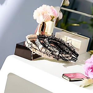 Sluxa Pearl Hairband for Women, Fashion Decorative Headband with Jeweled Designer Beads, 1 Pack