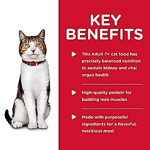 Hill's Science Diet Adult 7+, Senior Adult 7+ Premium Nutrition, Wet Cat Food, Chicken Minced, 5.5 oz Can, Case of 24