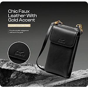 Claasico Womens Crossbody Wallet & Phone Case | iPhone/Samsung/LG Magnet Cell Pouch & Handbag