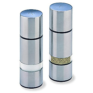 Olde Thompson Since 1944 Euro-Chrome Plated Salt & Pepper Shaker Set, 4.5"