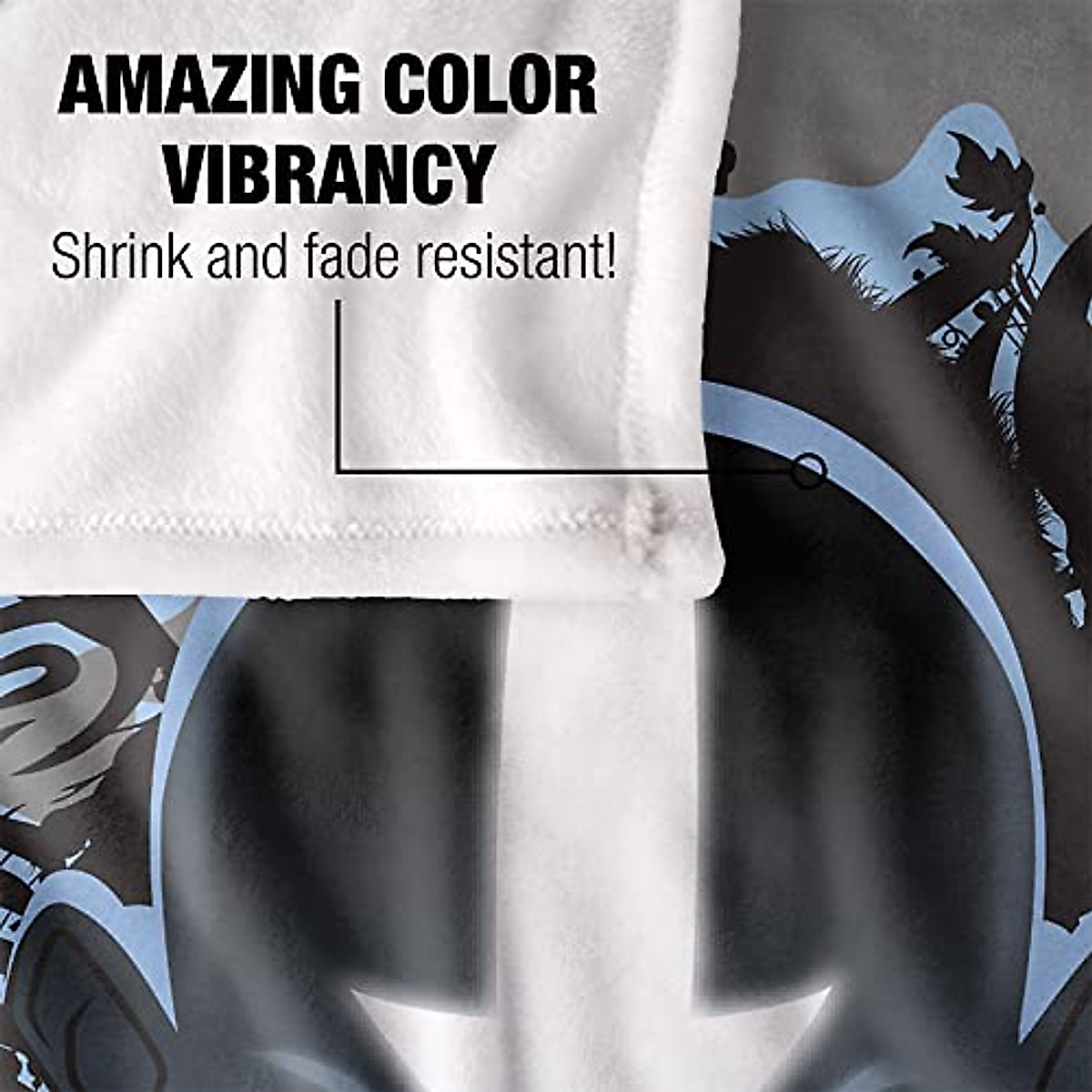 Avatar The Last Airbender Blanket, 36"x58" Airbender Blue and Black Kanji Silky Touch Super Soft Throw Blanket