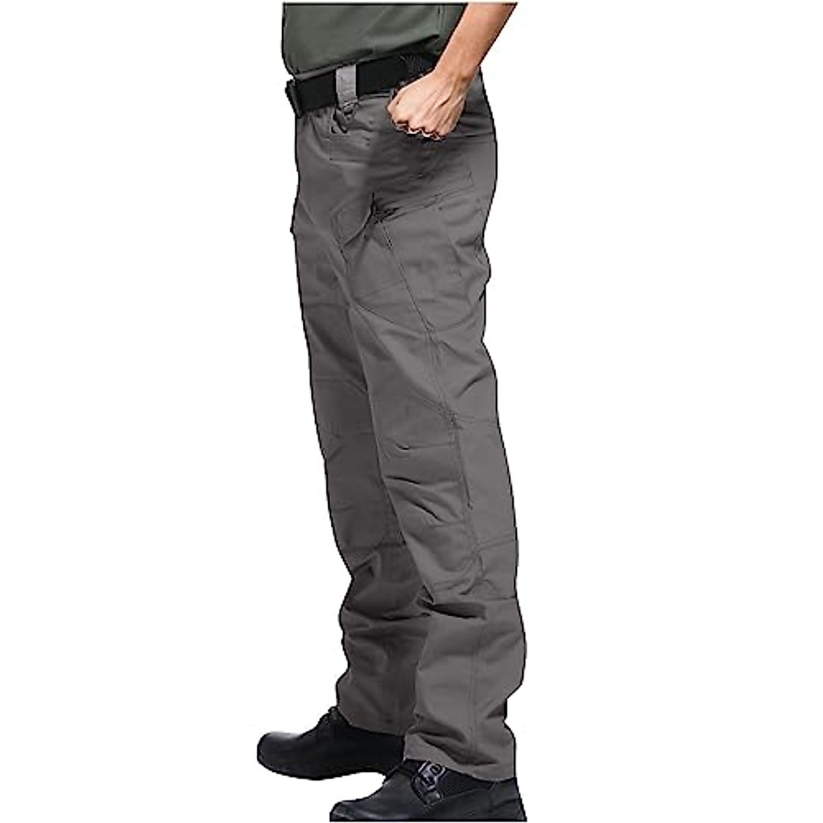 Mens Stretch Waterproof Tactical Pants Water Resistant Ripstop utdoor Military Combat Cargo Pants Hiking Casual Work Trousers Gray