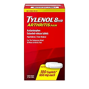 Tylenol 8 Hour Arthritis & Joint Pain Acetaminophen Caplets, 100 Count
