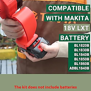 T TOVIA Cordless Power Chainsaw for Makita 18V Battery(Battery NOT Included), 4 Inch Hand-held Mini Pruning Saw for Wood Cutting, Tree Trimming, Camping