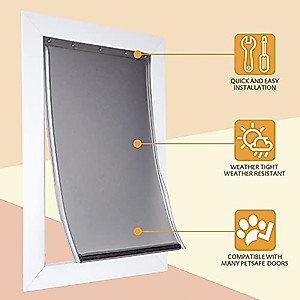 AMZOO Dog/pet Door Replacement Flap Compatible with PetSafe Measures 16 7/8” x 10 1/8” PAC11-11039
