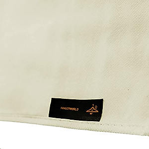 HANGERWORLD Large Wedding Dress Garment Bag Cover - 72" x 24" with Extra Wide Gusset 32" for Long Poufy Dress and Trains, Breathable, Acid-Free (Ivory)