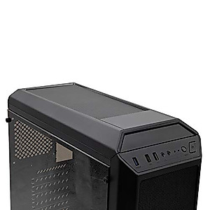 YEYIAN Blade 2101 Gaming PC Case, Acrylic Mid Tower ATX/Micro ATX, LED Fans, SPCC Chassis, Metal Mesh Air Flow, 3 USB/Audio Ports, 16.33"x7.08"x18.85", ROHS CE Certified, Black