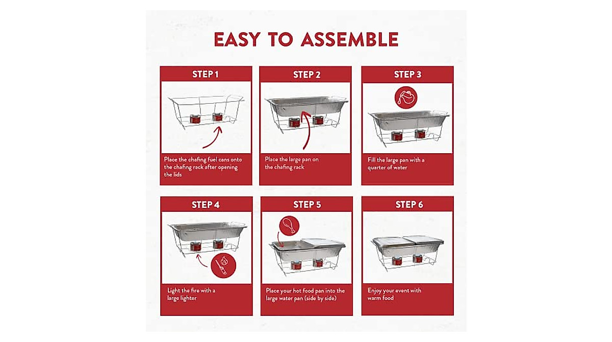 Premium Alpha Living 33-Pcs Chafing Dish Set for Parties