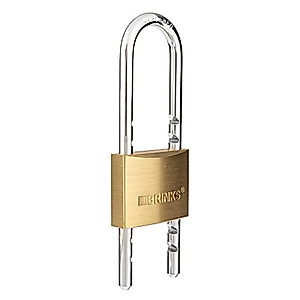 BRINKS - 50mm Commercial Solid Brass Keyed Padlock with Adjustable Shackle - Solid Brass Body with Boron Steel Shackle